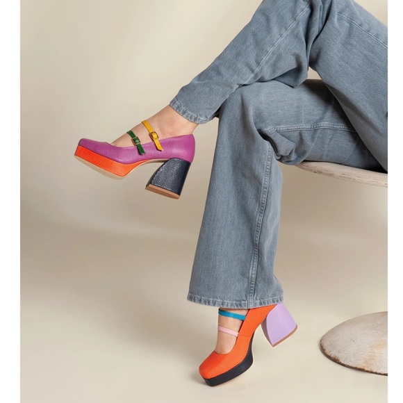Charlotte Stone | Shoes | New Charlotte Stone Bizzy Chunky Colorblock ...